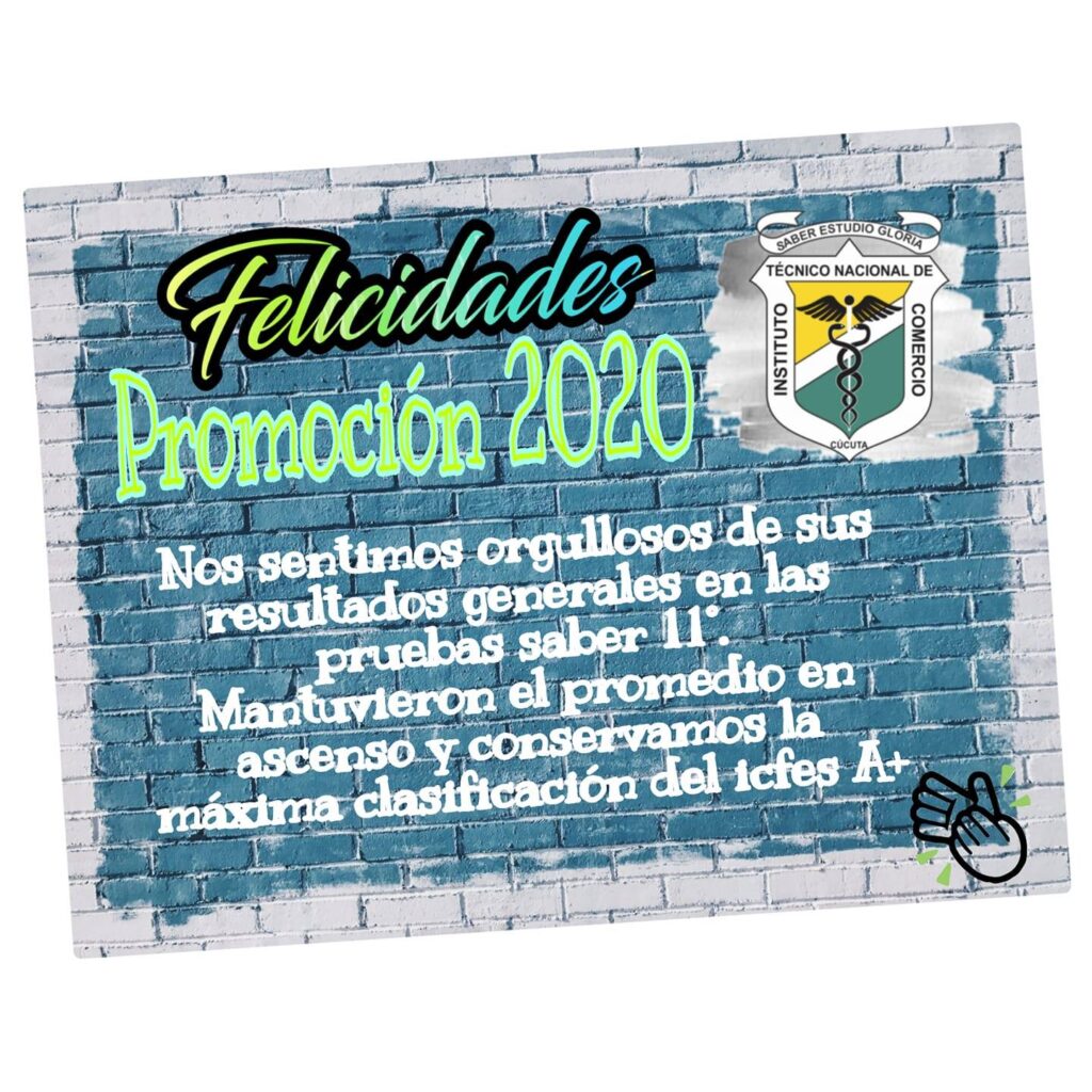 Felicidades Promoción 2020, Equipo Directivo y Docentes por resultados ...